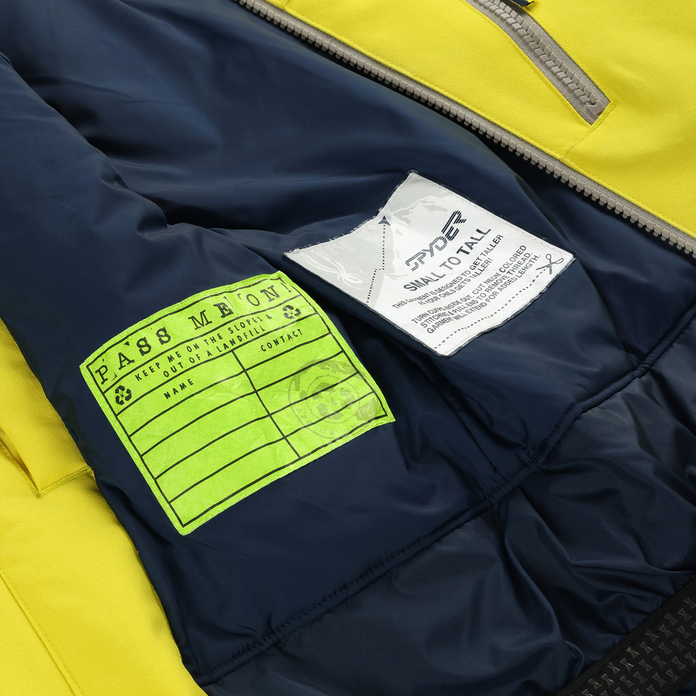 Little Boys Leader Jacket - Acid Yellow – Spyder Australia